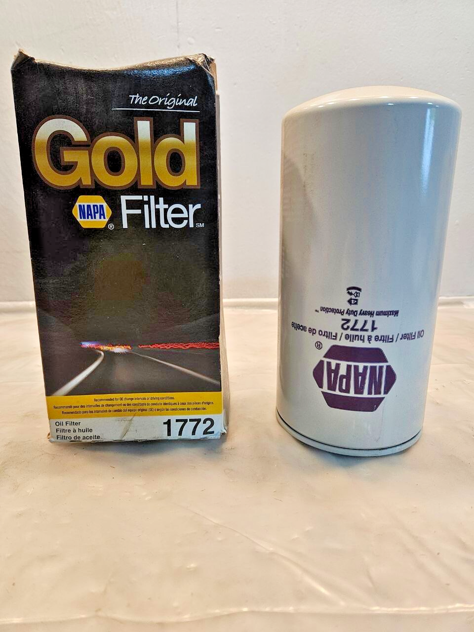 New NAPA Gold 1772 Oil Filter, 7 INCH Height, 3-21/32 INCH Outer ...