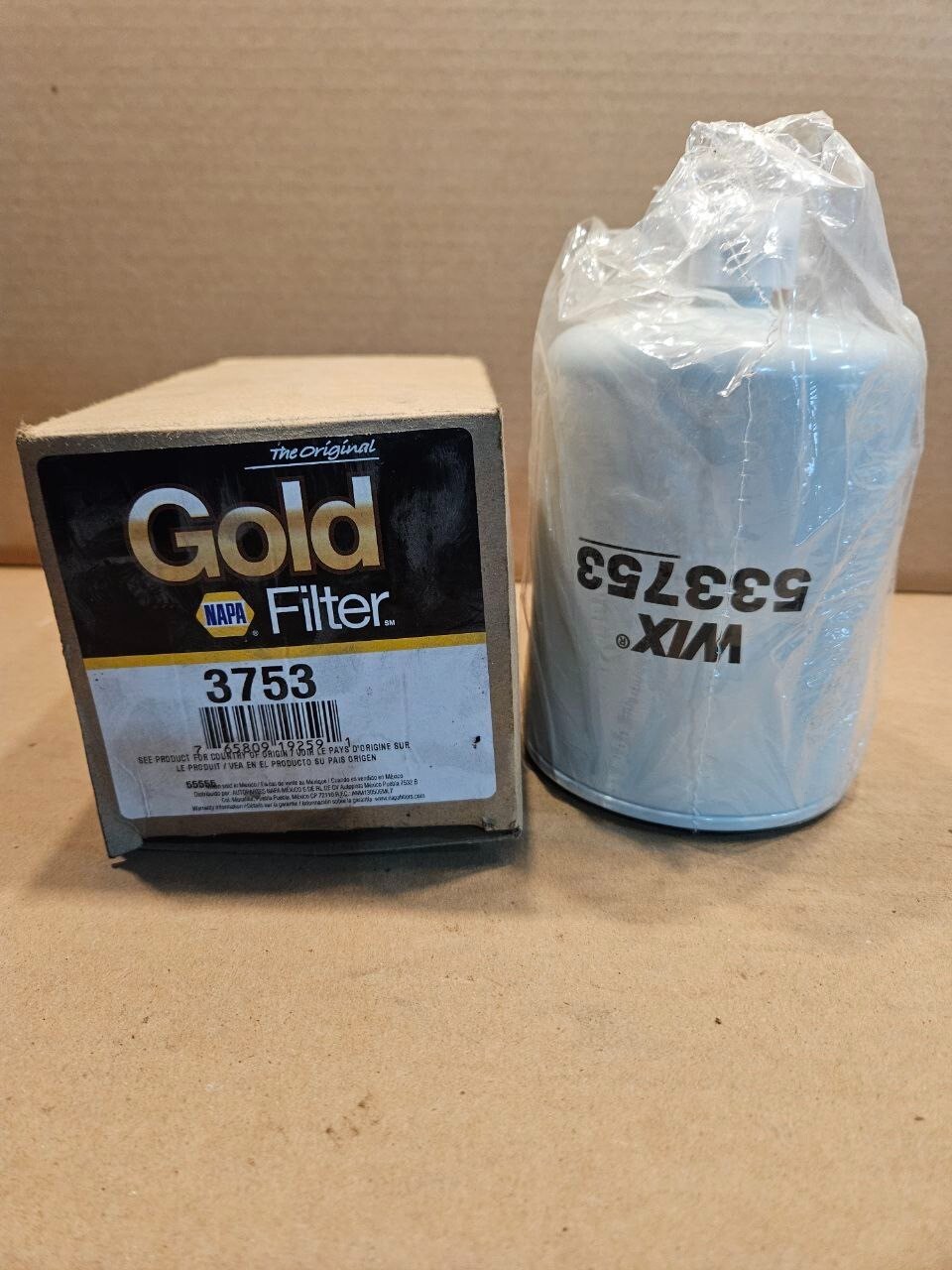 Wix / NAPA Gold Fuel Filter FIL 3753 - ABC Diesel Parts