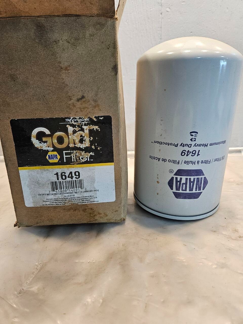New NAPA GOLD 1649 SPIN ON OIL FILTER - ABC Diesel Parts