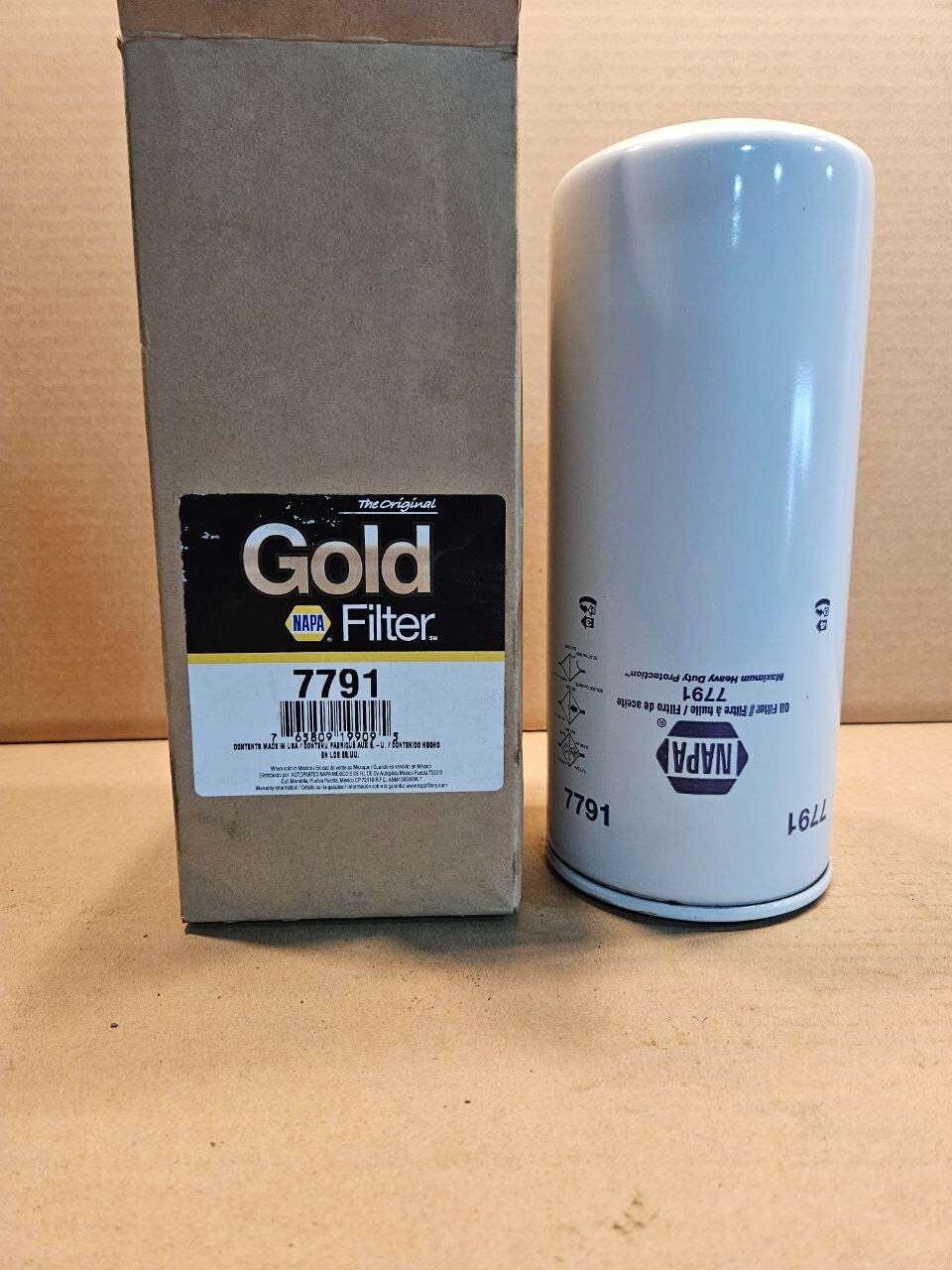 New NAPA Gold Spin On Oil Filter 7791 - ABC Diesel Parts