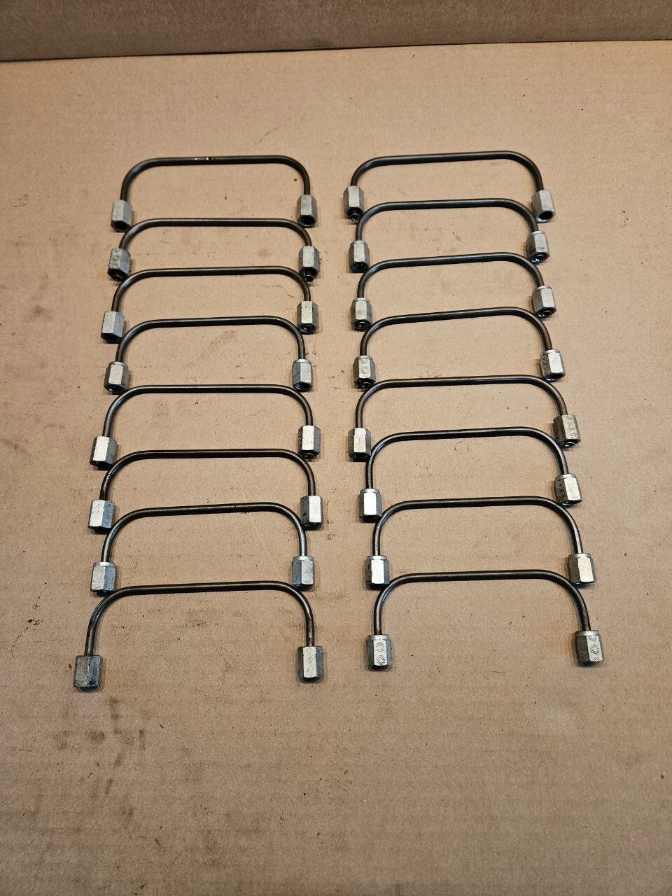 Set of 16 Detroit Diesel 8V92 12V92 Fuel Lines OEM - ABC Diesel Parts