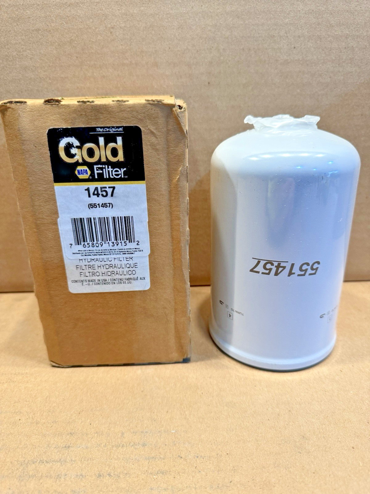 NAPA Gold Industrial Spin on Oil Filter 1457 551457 - ABC Diesel Parts
