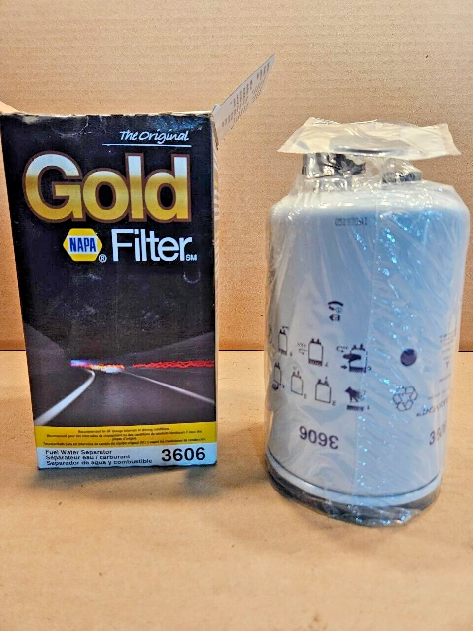New Napa Gold 3606 spin on fuel filter w/ water separator - ABC Diesel ...