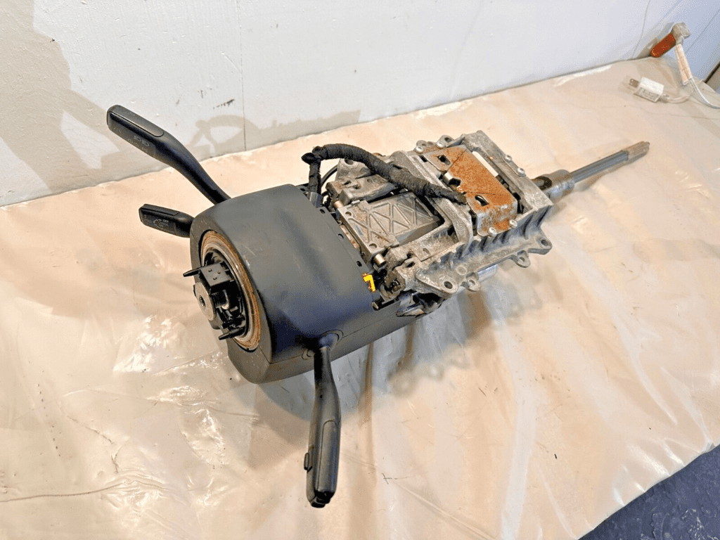 2007-2015 AUDI Q7 4L FRONT LEFT DRIVER STEERING COLUMN & LOCK CONTROL ...