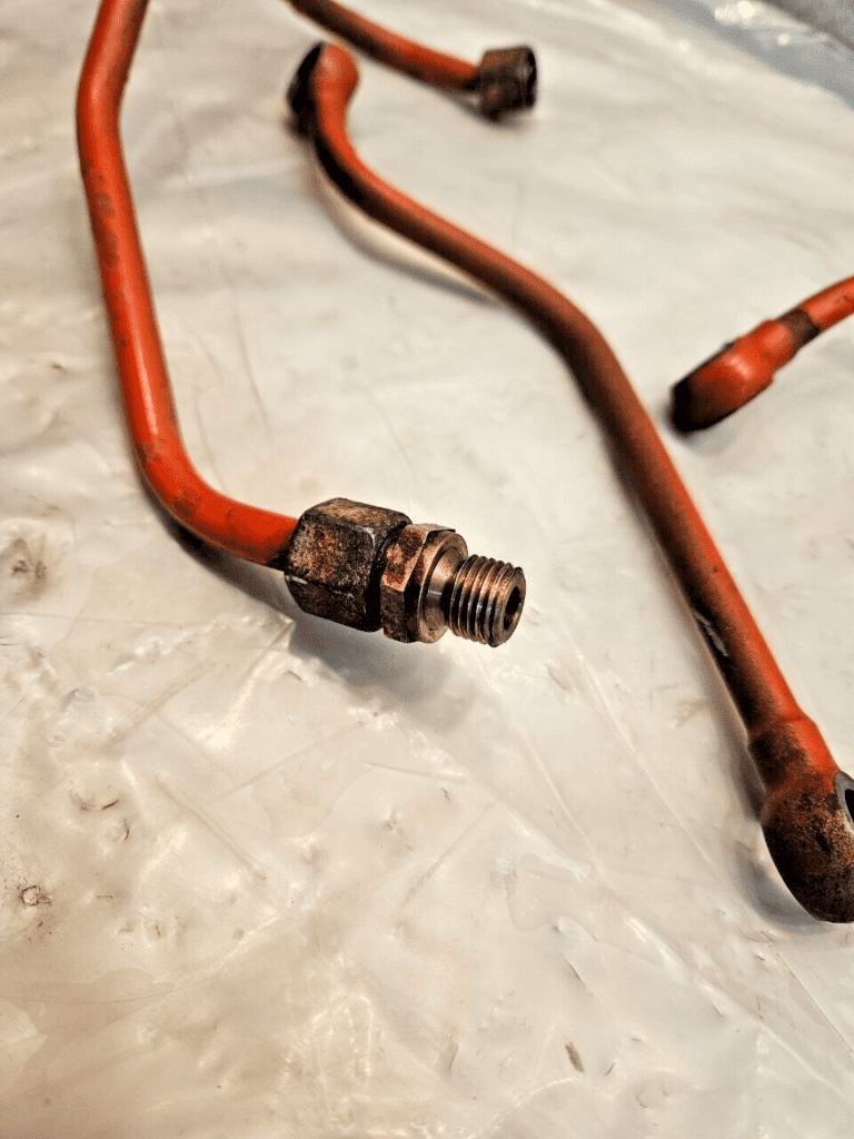 Set of 3 Scania DSC11 Diesel Engine Fuel Lines OEM - ABC Diesel Parts