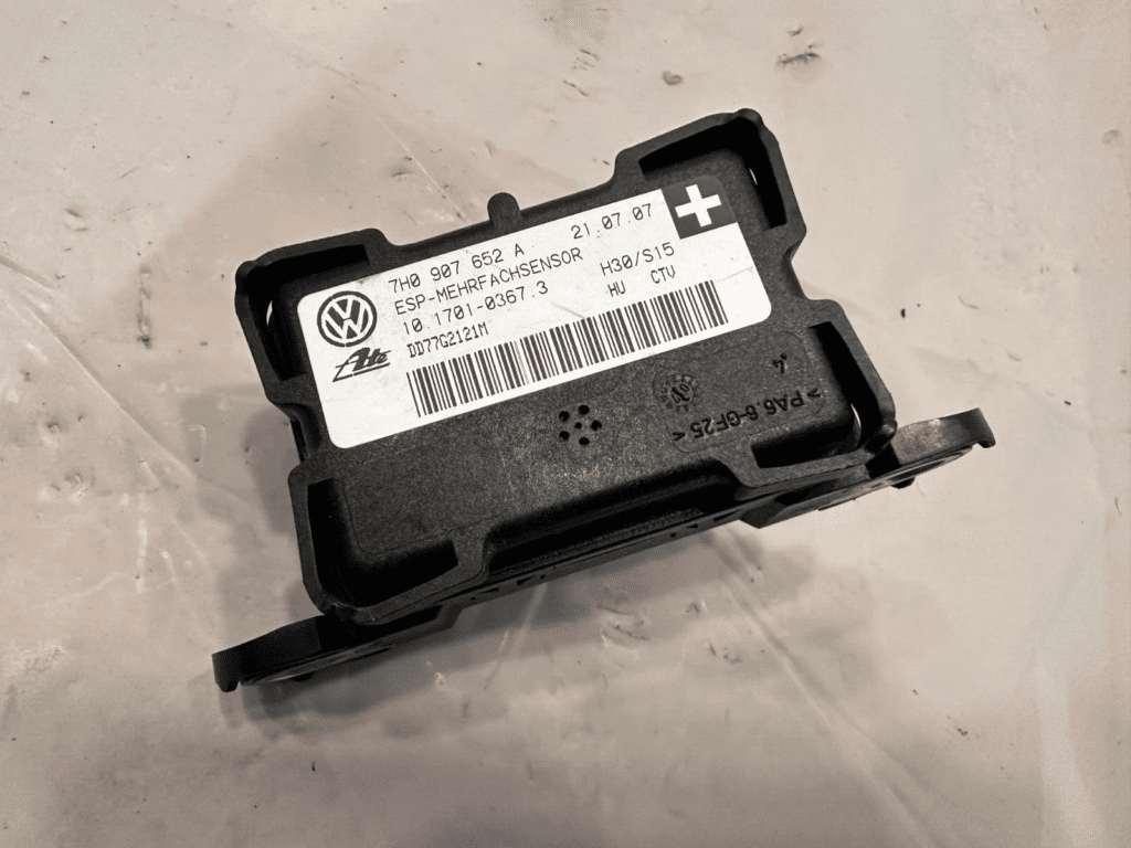 07 - 2012 AUDI Q7 4L YAW RATE SENSOR COMPUTER CONTROL MODULE 7H0907652A ...