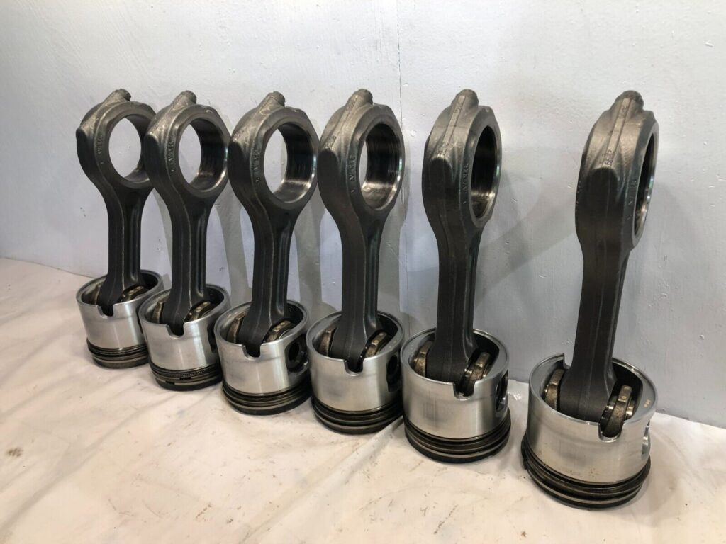 Set of 6 Caterpillar CAT C9 Diesel Engine Connecting Rod 160-8199 Dozer ...