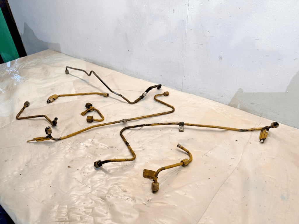 Set of 7 CATERPILLAR CAT C7 Diesel Engine Fuel Lines 3102519 OEM 300 ...