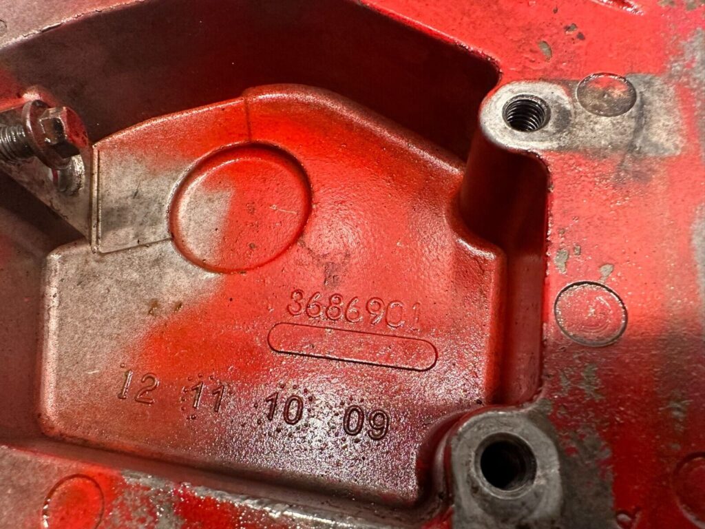 Cummins ISX15 Diesel Engine Gear Cover Sensor Adaptor Plate 3686901 OEM ...