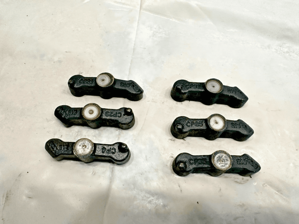 Set of 6 Caterpillar CAT C7 Diesel Engine Rocker Arm Valve Bridge 219 ...
