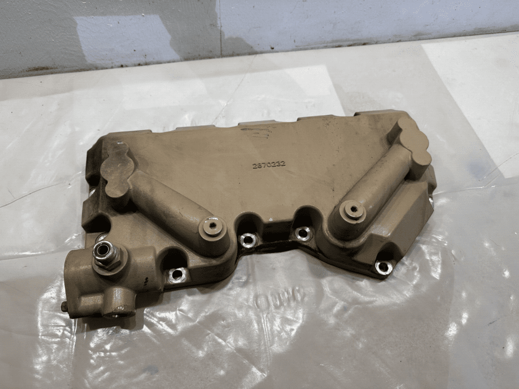 2017 CUMMINS ISX12 ISX 425 DIESEL ENGINE OIL COOLER HOUSING 2870232 OEM ...