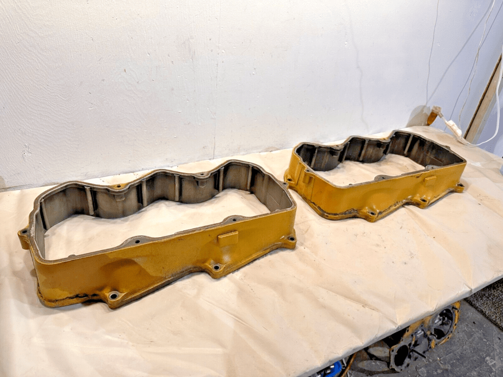 Set of 2 CAT 3406B Caterpillar Diesel Engine Rocker Housing 7C0061 OEM ...