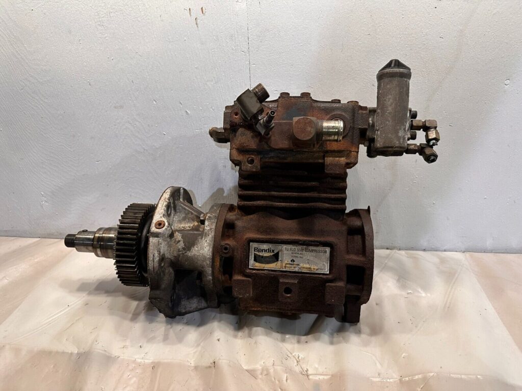 Cummins N14 Diesel Engine Bendix TU-FLO 550 COMPRESSOR w Accessory ...