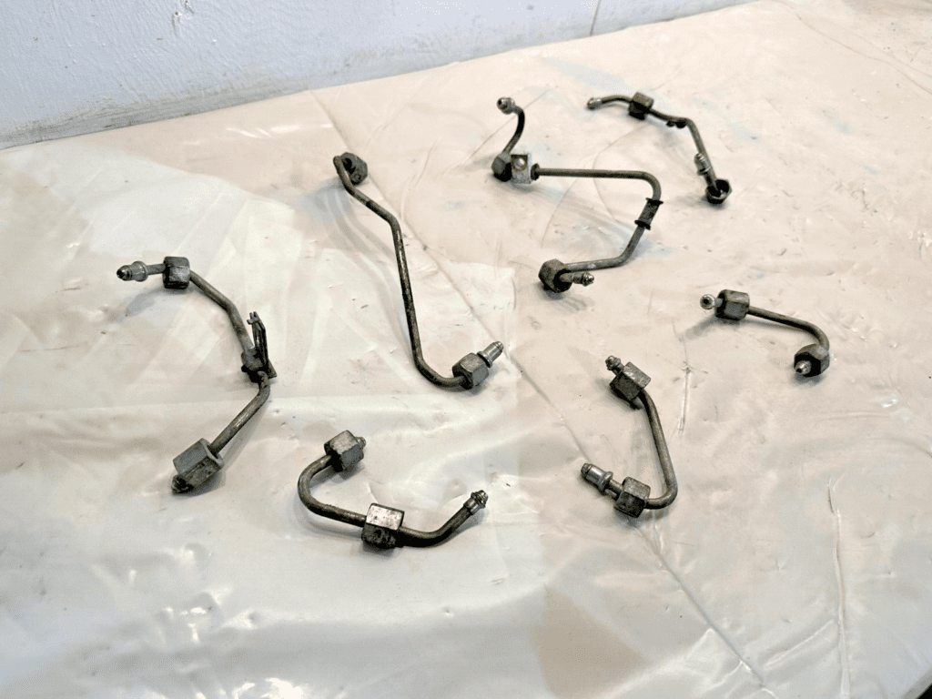 SET OF 7 Detroit DIESEL Engine HIGH PRESSURE FUEL RAIL LINES OEM - ABC ...