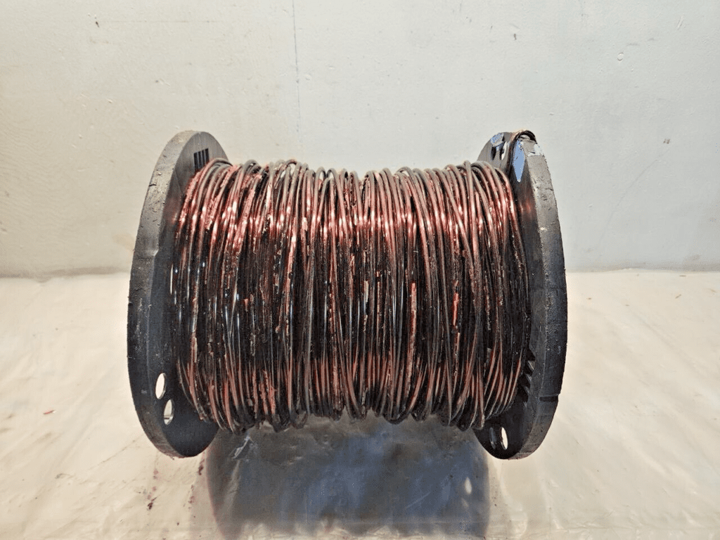 6 Gauge ENAMEL COATED SOLID COPPER WIRE 6 AWG 4.1mm 1000 FEET ROLL ...