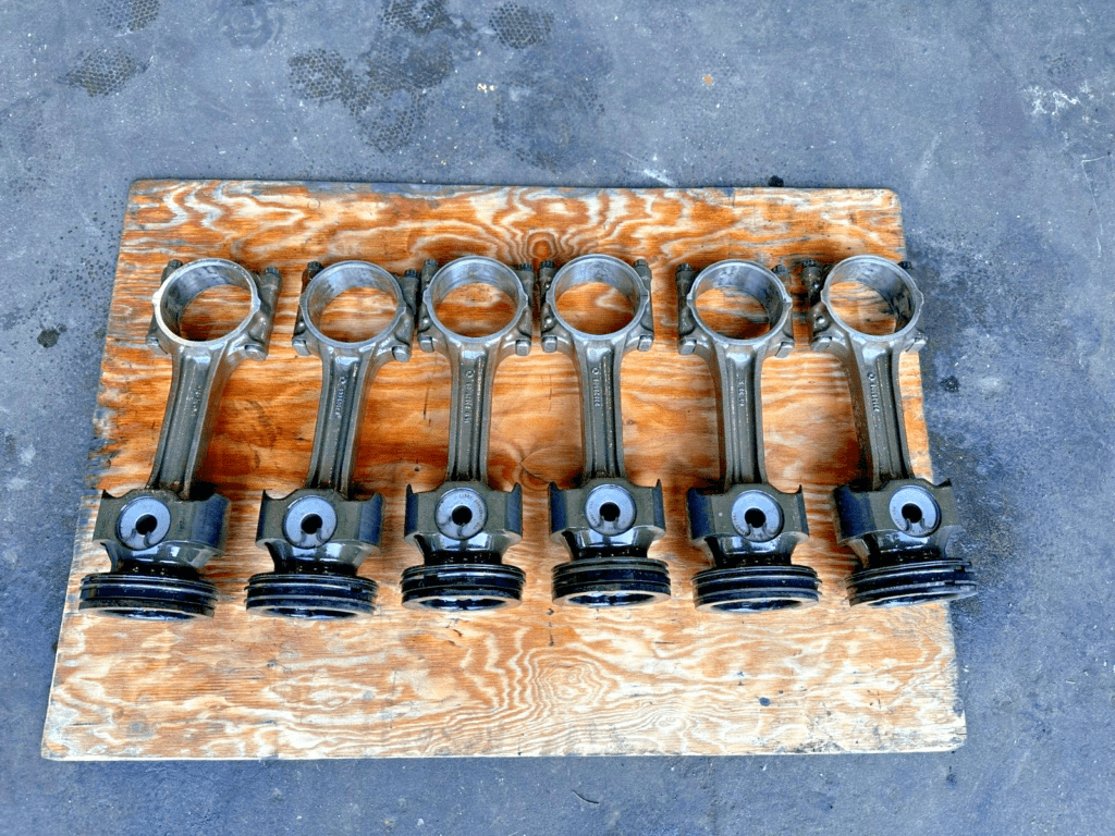 Set 6 DETROIT DIESEL 60 SERIES 12.7L ENGINE PISTON & CONNECTING ROD ...
