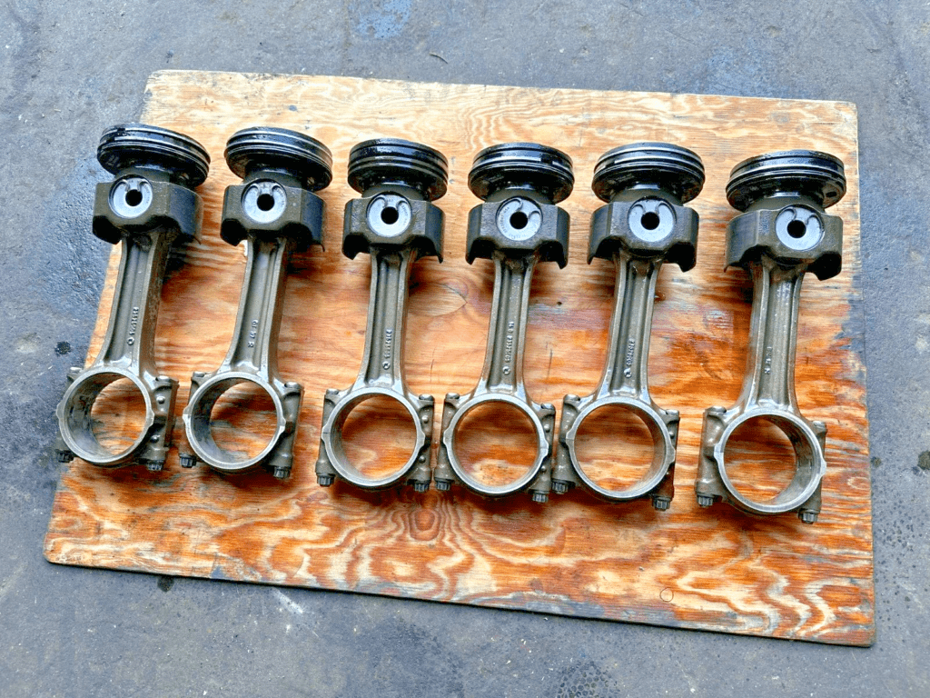 Set 6 DETROIT DIESEL 60 SERIES 12.7L ENGINE PISTON & CONNECTING ROD ...